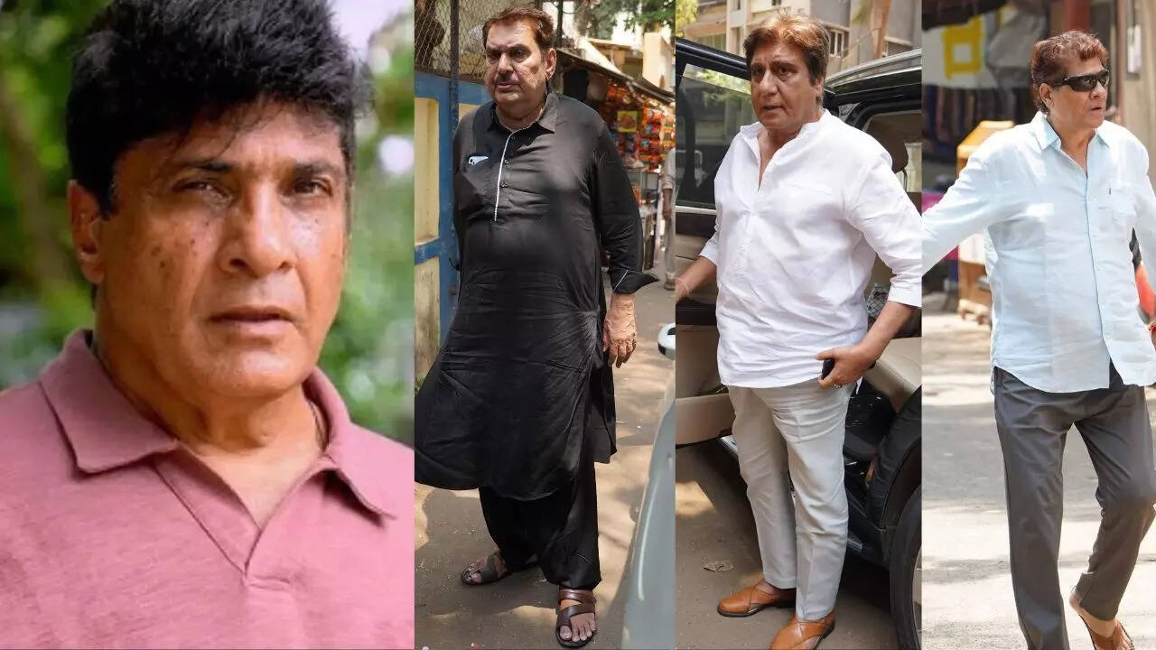 Salim Akhtar's last rites: Raza Murad, Raj Babbar, Firoz Khan, and ...