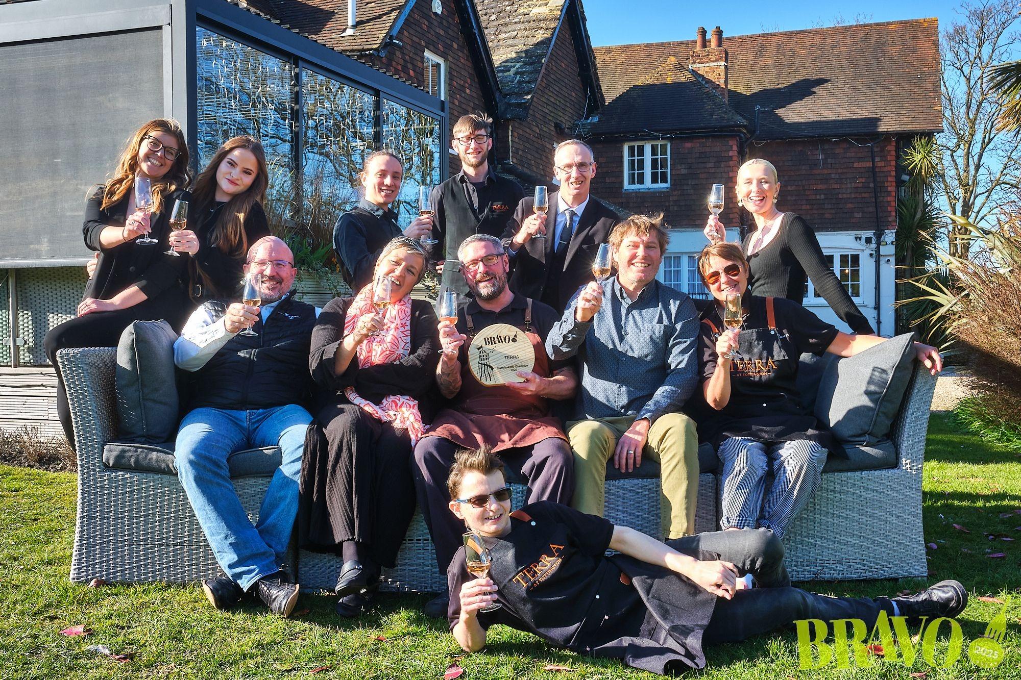 Double award win for Tottington Manor Hotel and Terra Restaurant Sussex