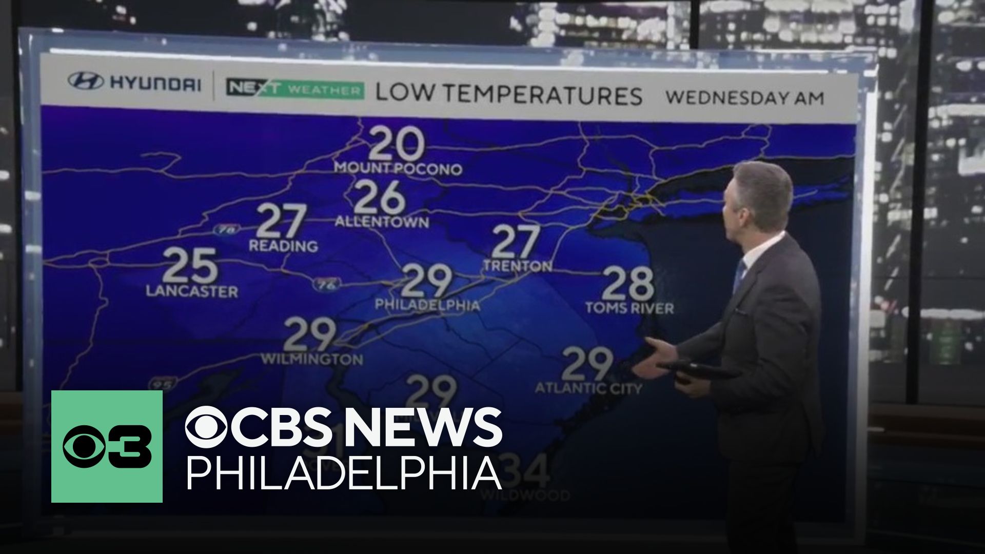 Chilly start to Wednesday in Philadelphia region