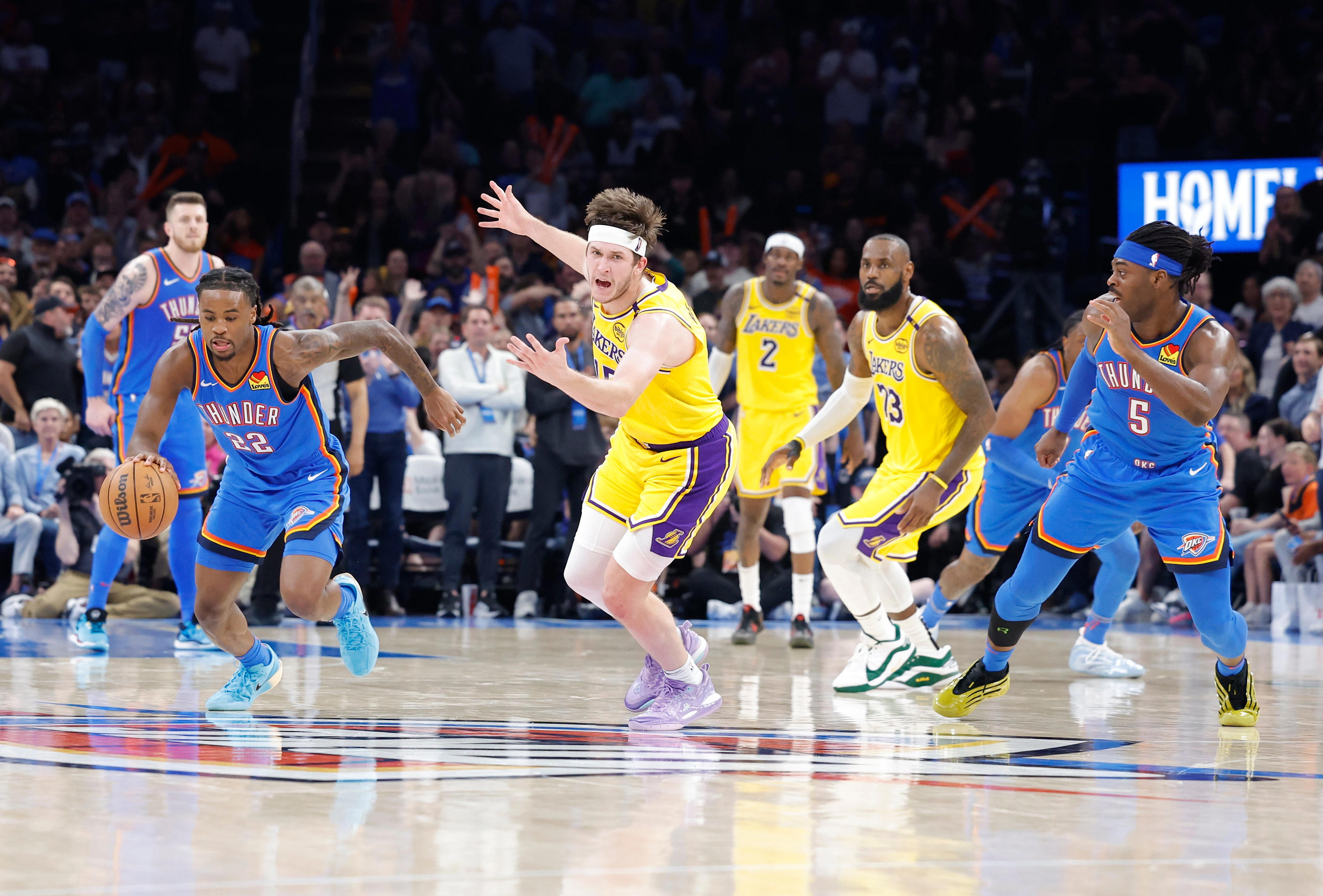 Lakers vs. Thunder: Live updates, highlights for Wednesday's game