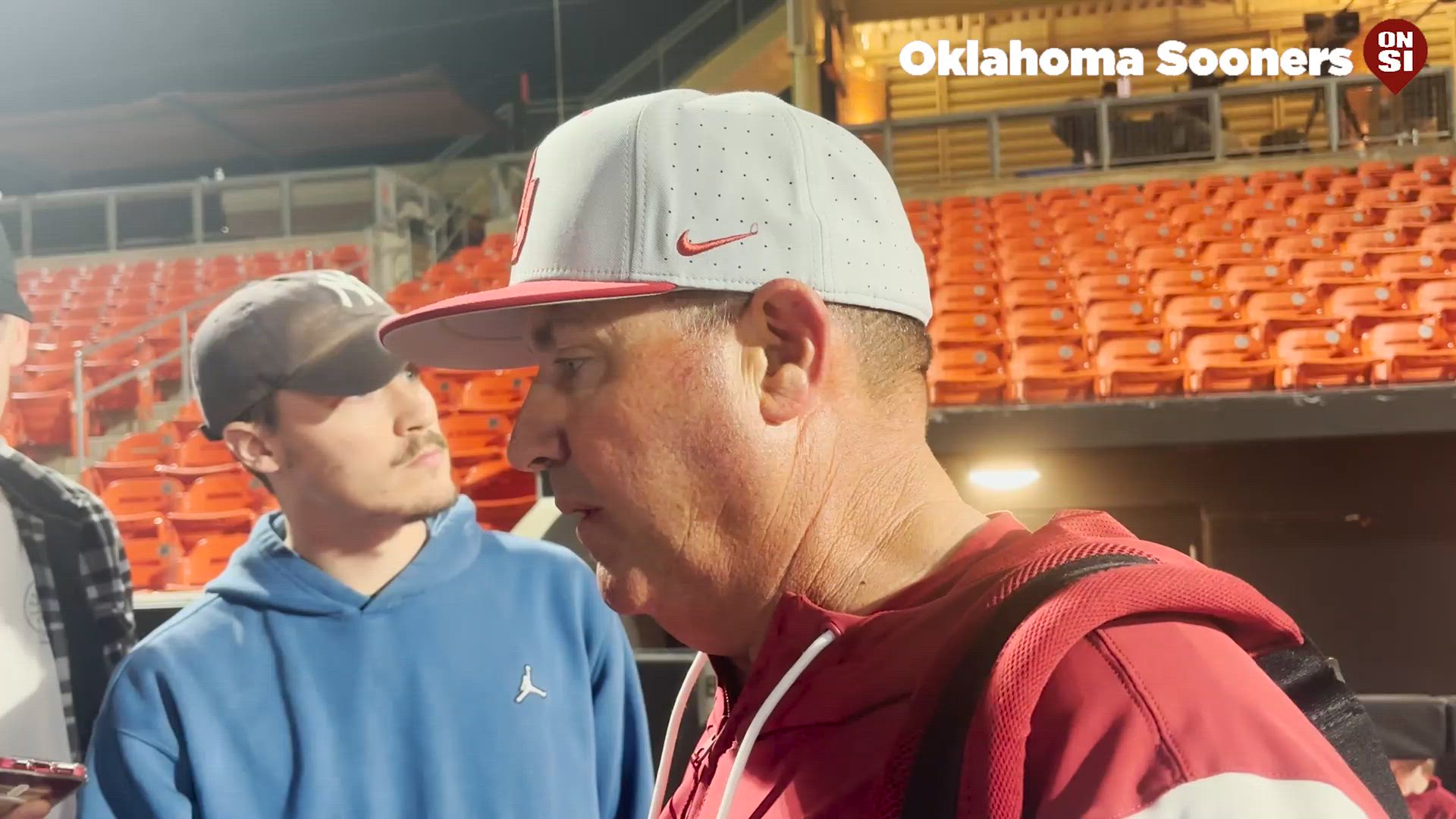 Oklahoma Baseball coach Skip Johnson post-OSU