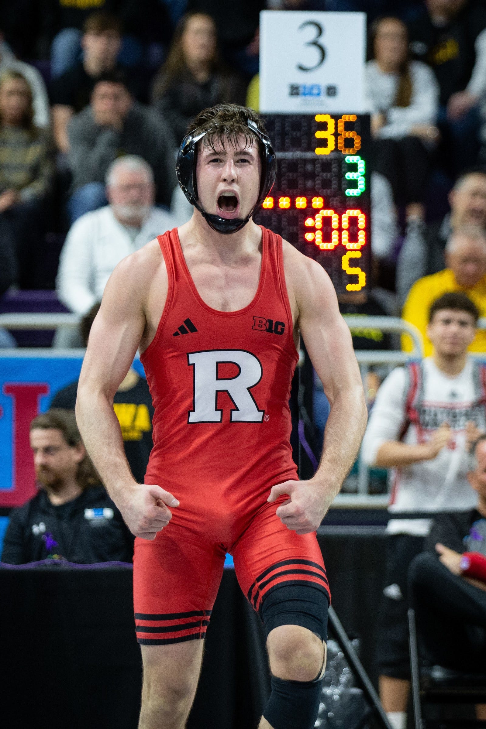 Rutgers wrestling’s Anthony White performs balancing act on the mat and ...
