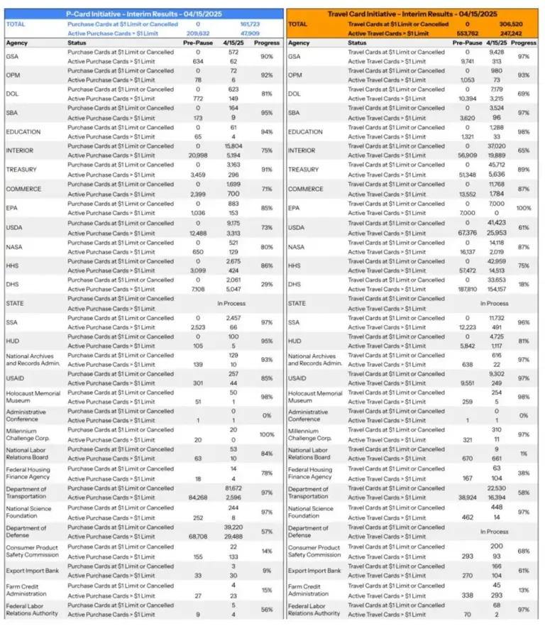 Elon Musk’s DOGE deactivates 470,000 unneeded credit cards in US