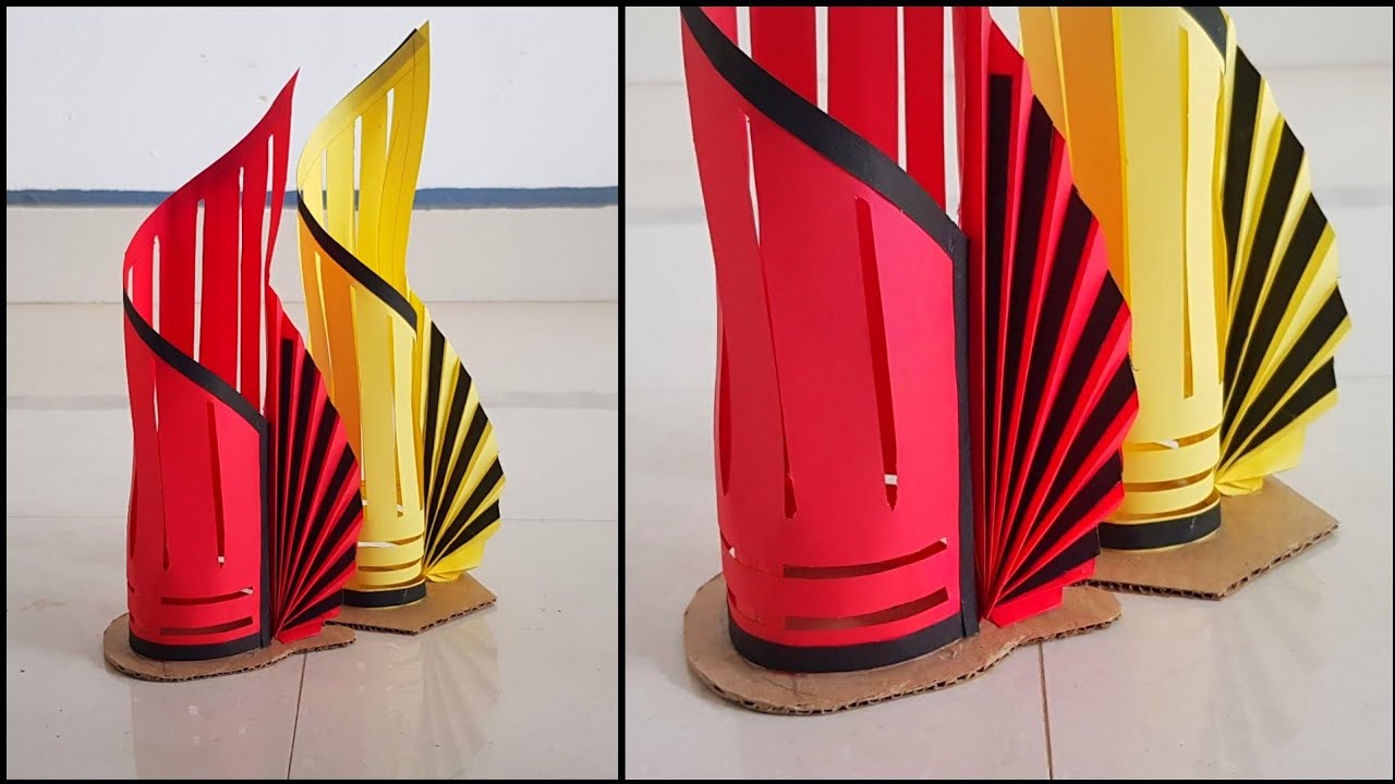 How to Make a Paper Vase at Home – Easy DIY Flower Vase Craft