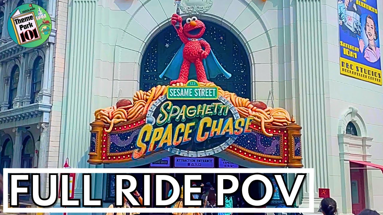 Sesame Street Spaghetti Space Chase - Full Ride POV - Universal Studios Singapore