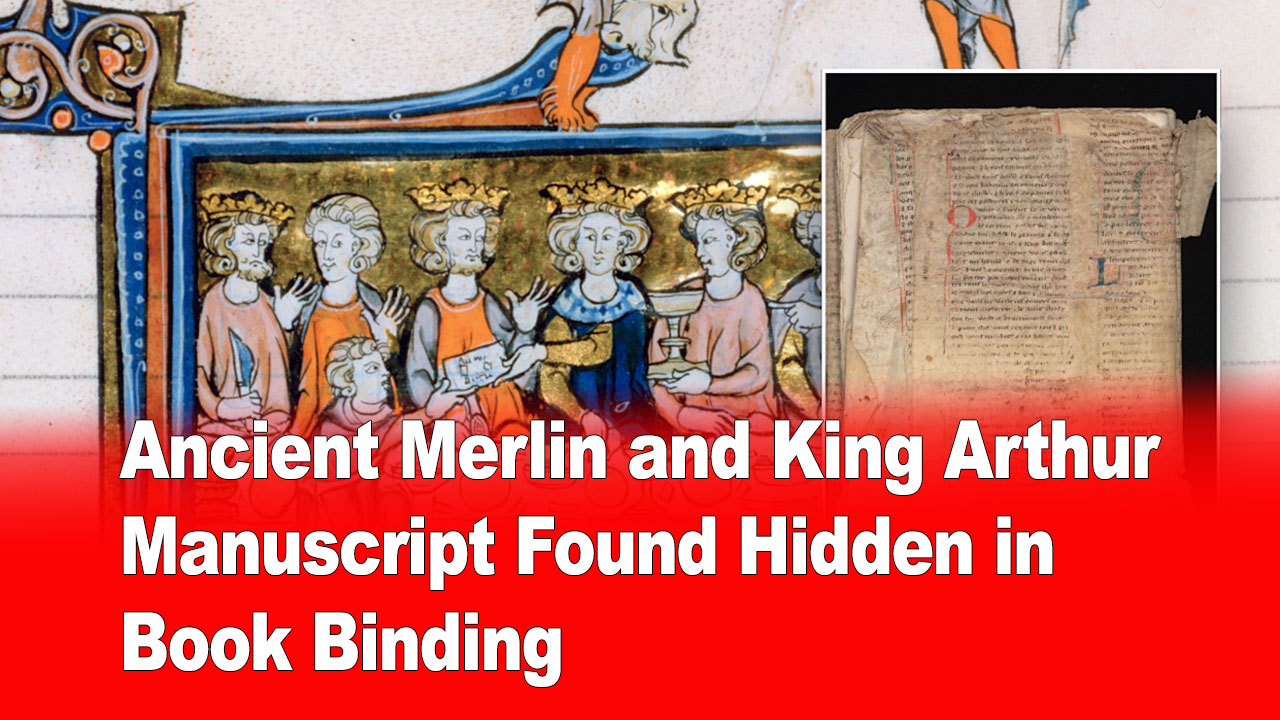 Ancient Merlin and King Arthur Manuscript Found Hidden in Book Binding