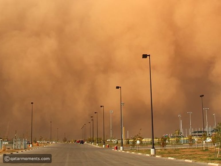 Strong Winds & Dust Storm Warning Issued in Qatar This Week