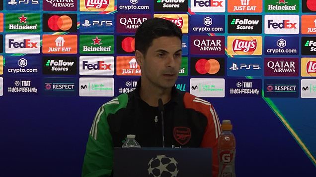 Mikel Arteta says Arsenal's 'mindset is to win' in Madrid despite ...