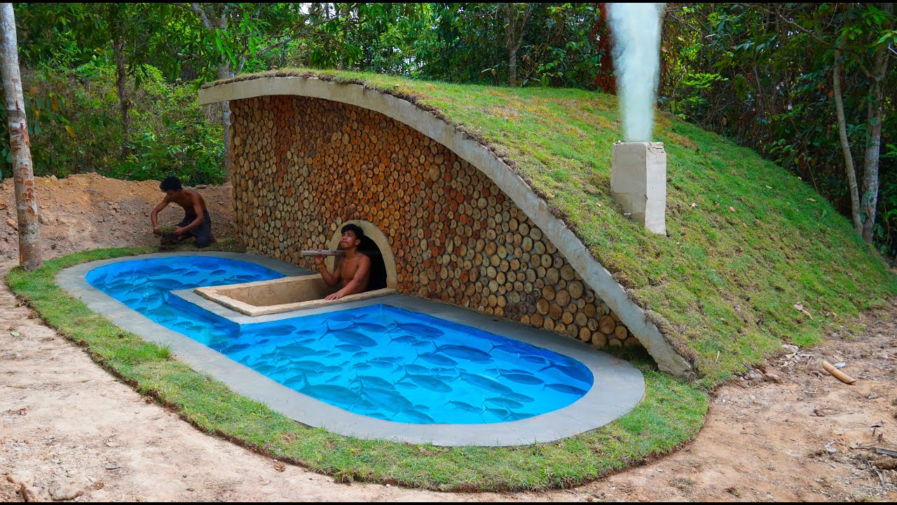 Watch Us Build an Underground House & Pool in 35 Days!
