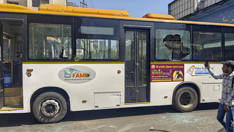 Four killed as civic e-bus rams into vehicles on busy Rajkot street