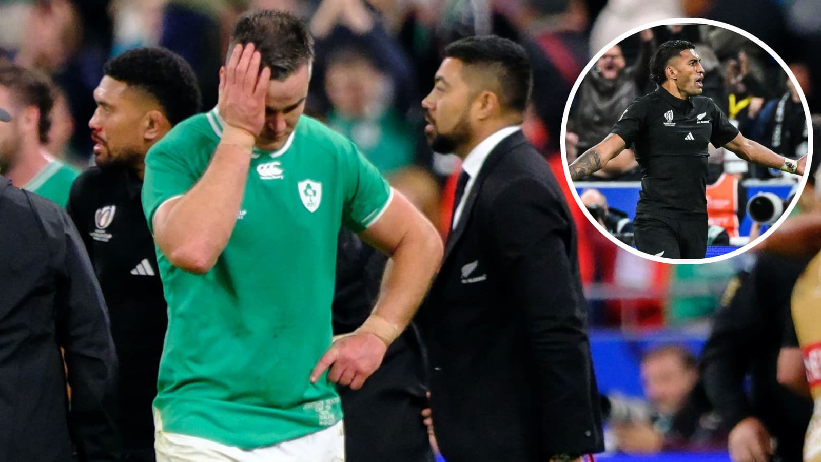 Johnny Sexton ‘can’t be too chuffed’ as Irish rivals hit out at Rieko Ioane signing for Leinster