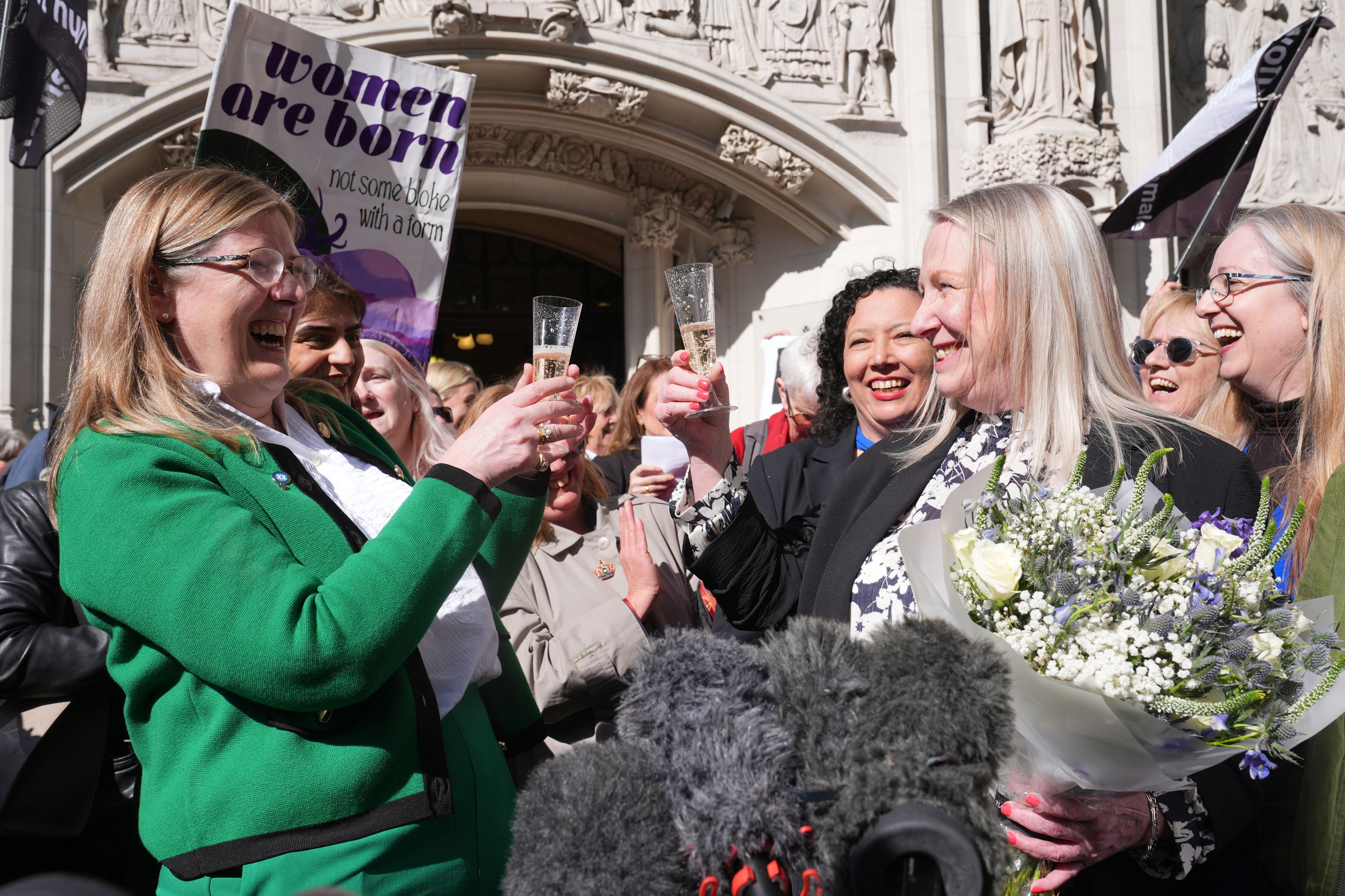 Celebrations as campaigners welcome court ruling on definition of a woman