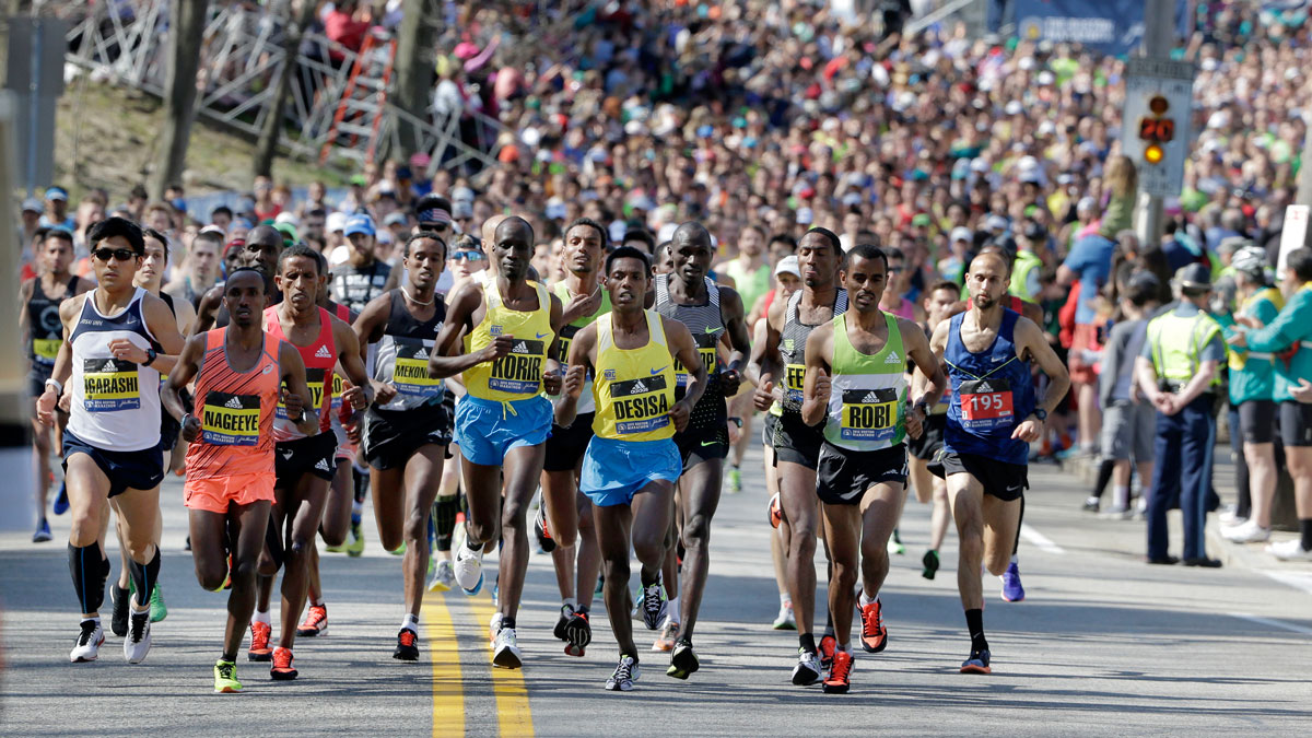 NBC10 Boston's Malcolm Johnson prepares to run the Boston Marathon