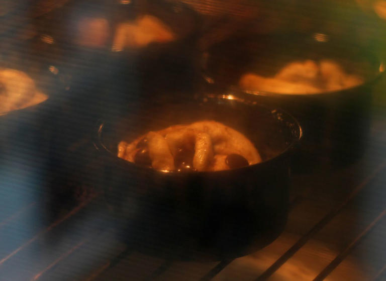 Cruffins, a combination of croissant and muffin, with custard and ...