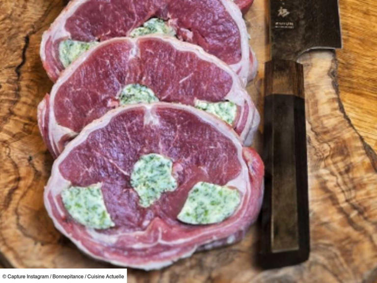 Côtes filet d'agneau au beurre persillé : avec une cuisson bien rosée ...