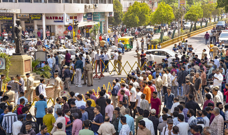 Four killed as civic e-bus rams into vehicles on busy Rajkot street