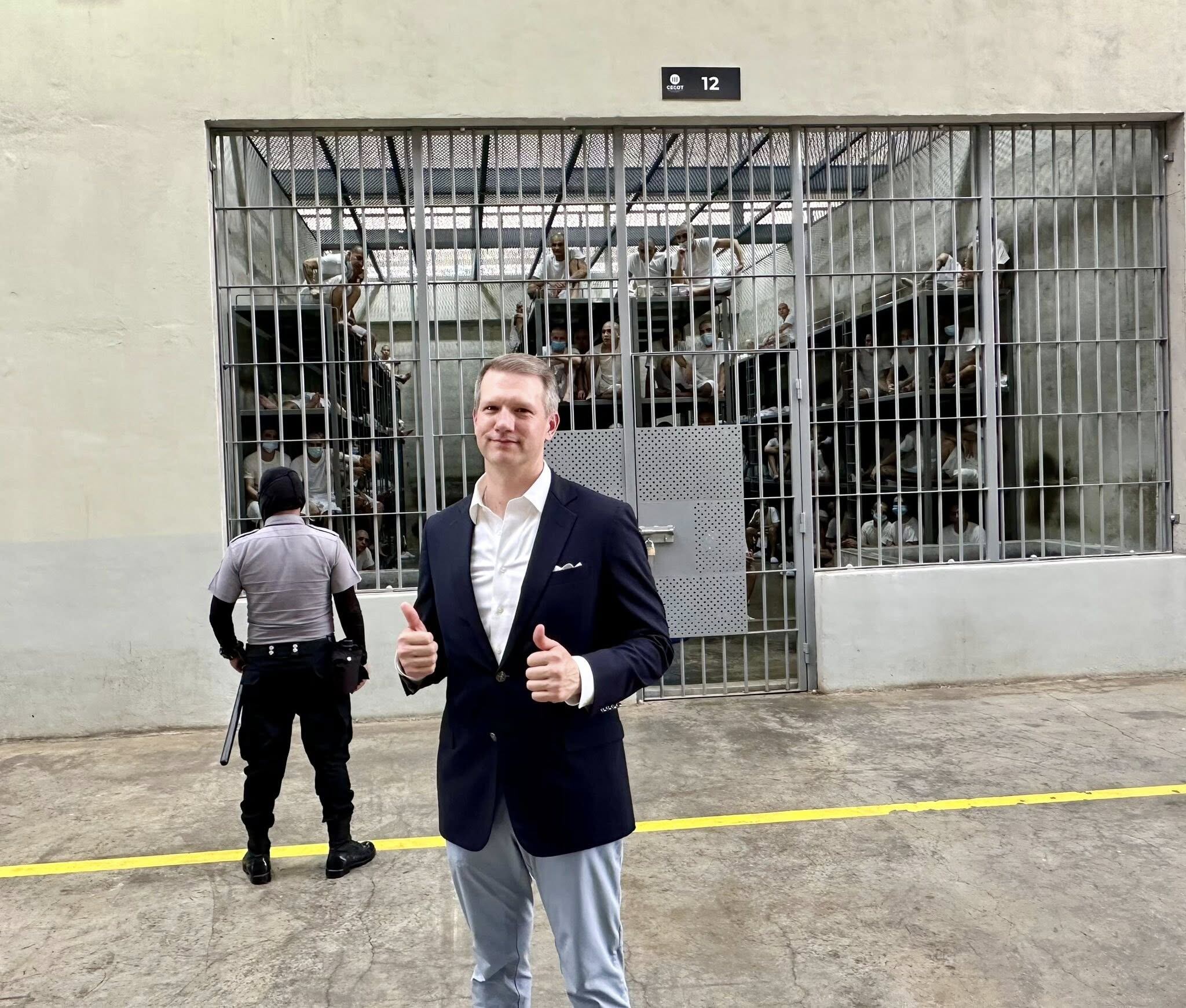Rep. Riley Moore tours El Salvador mega-prison where U.S. is sending ...