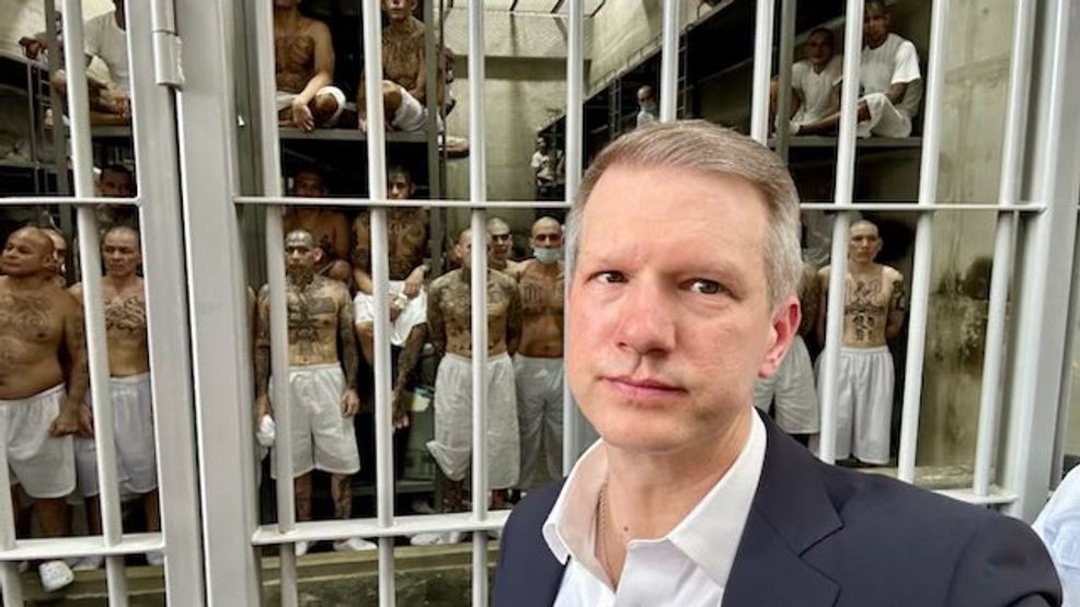 U.S. Rep. Riley Moore tours El Salvador prison, takes selfie with prisoners