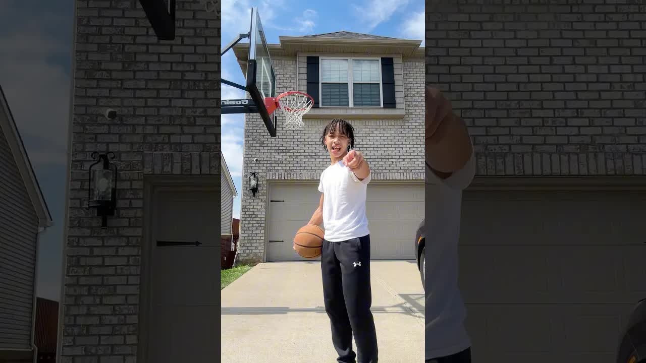 Amazing Basketball Trick Shot! First Try