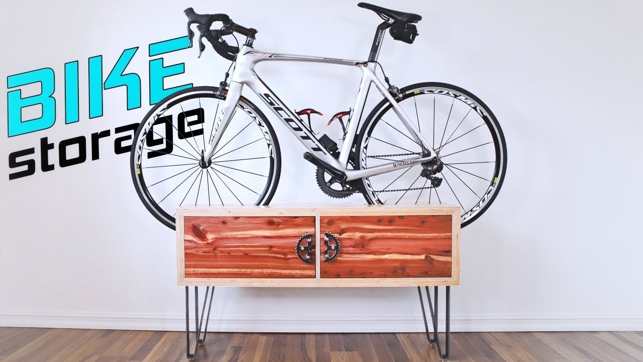 DIY Bike Stand Cabinet | Bicycle Storage Solution for Small Home/Apartment