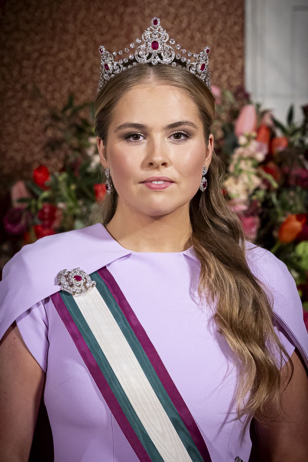 Dutch Princess debuts ruby and diamond tiara she played dress-up in as ...