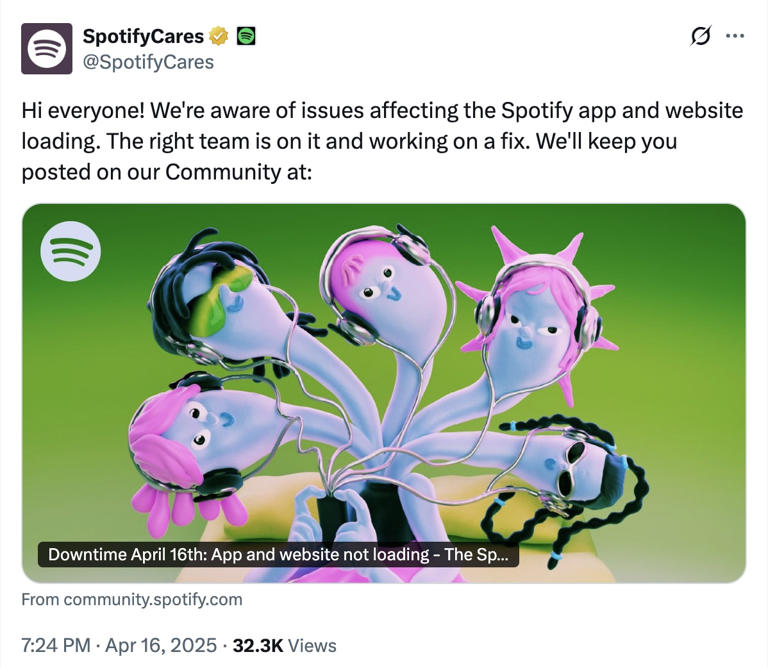 Spotify down: Music streaming app faces global outage, company confirms ...