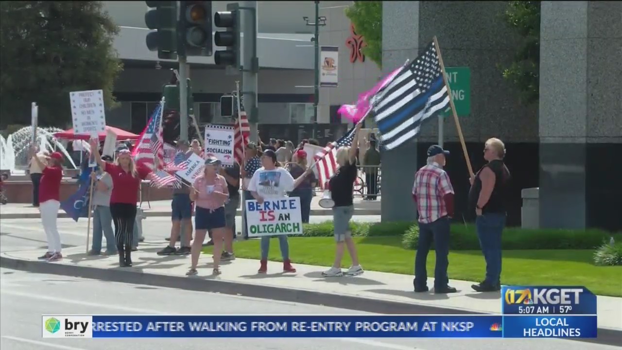 Group in opposition to 'Fighting Oligarchy' Bakersfield event rallies ...