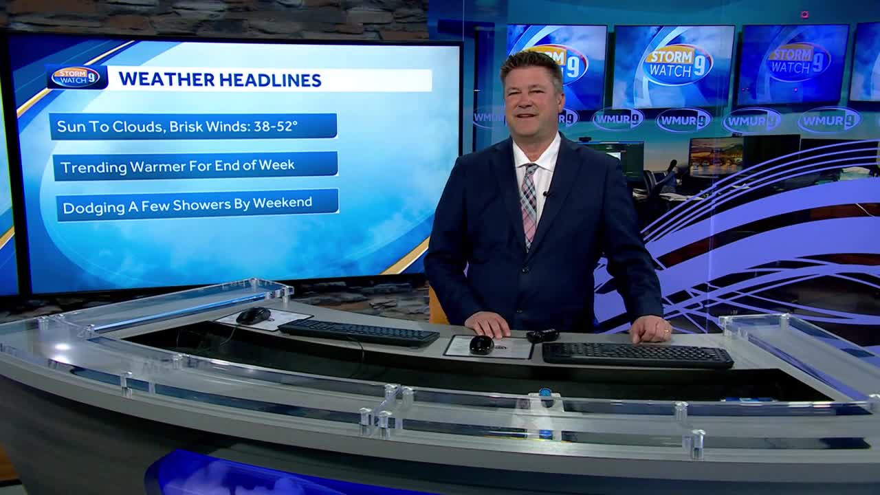 Video: Brisk day with warmer weather ahead
