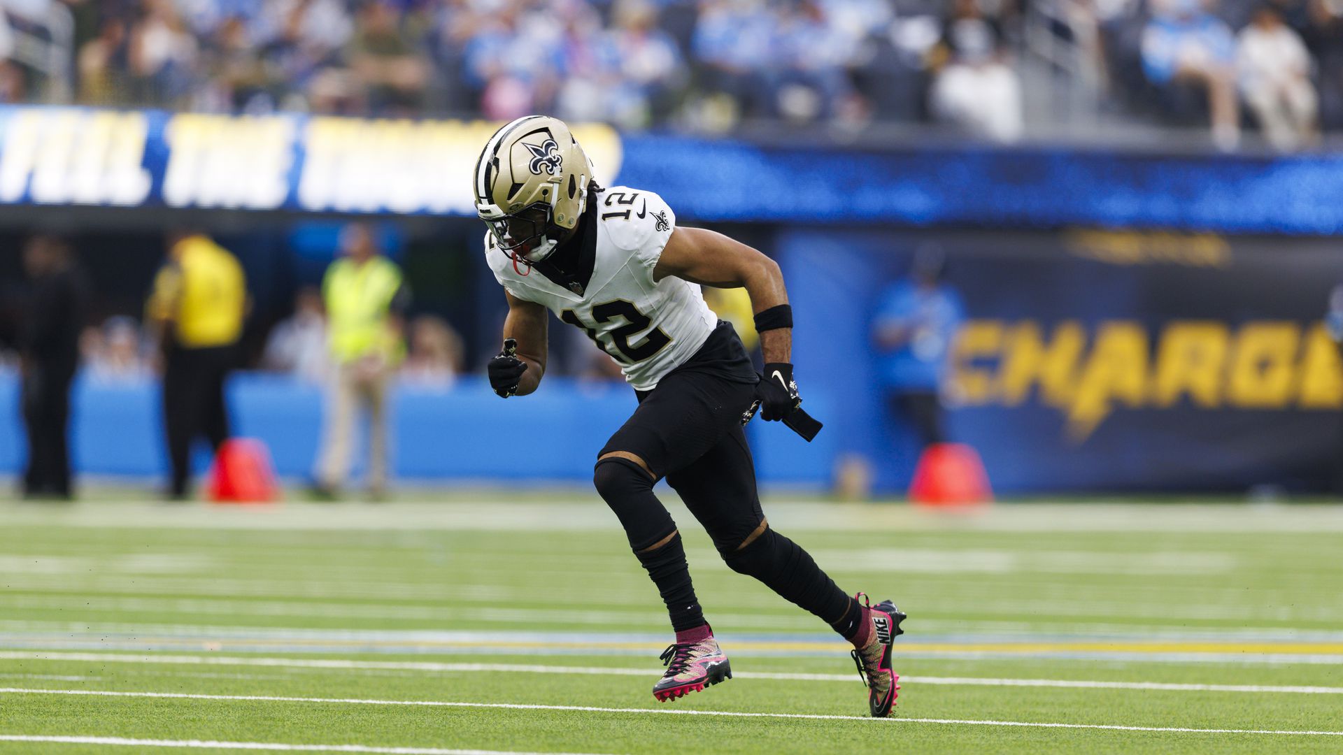 Chris Olave appears to have gained noticeable muscle during OTAs