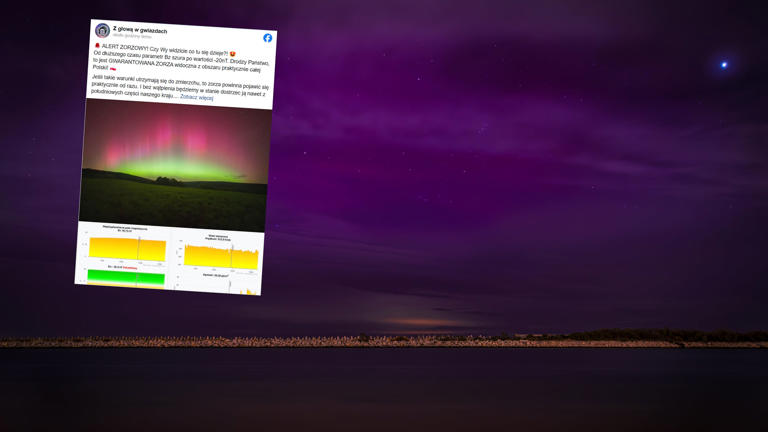 Wieczorem i w nocy warto spojrzeć w niebo. "Gwarantowana zorza widoczna z obszaru całej Polski"