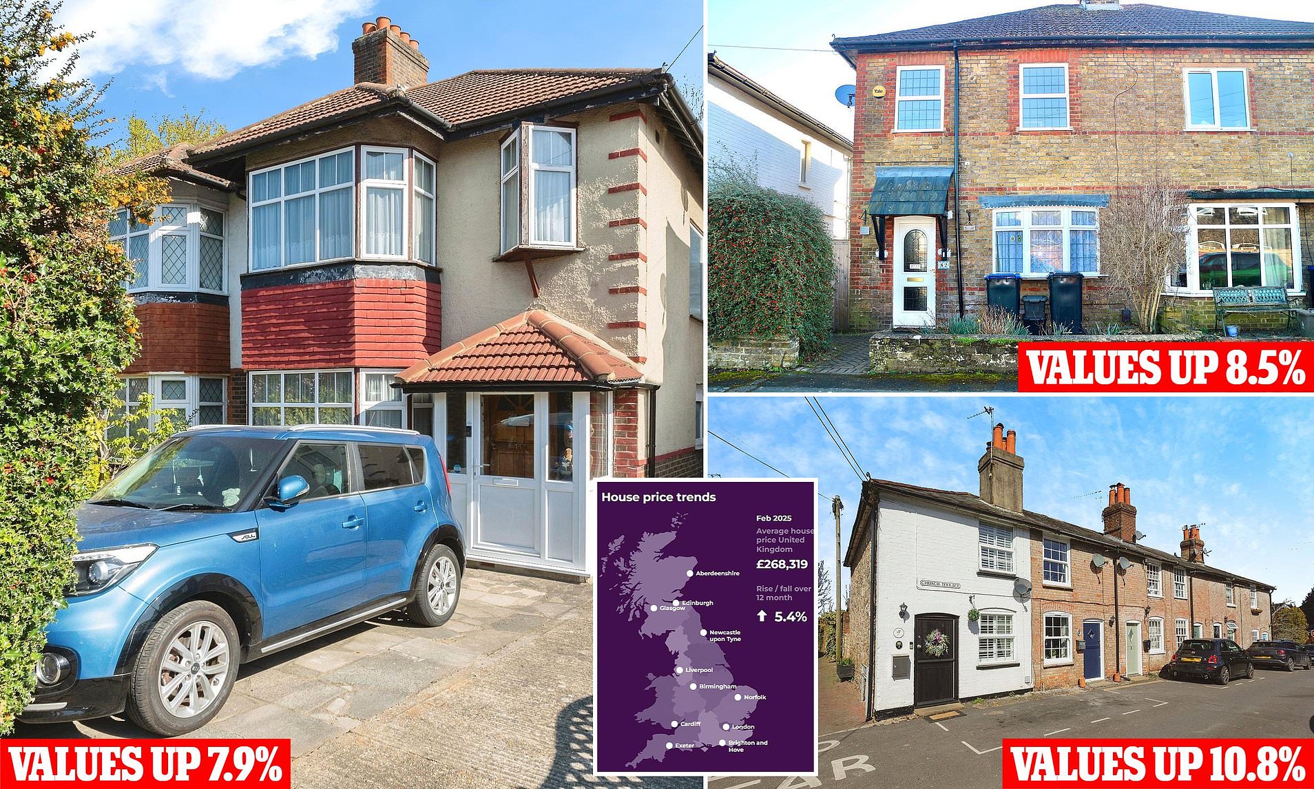 Find out much have house prices increased in YOUR area