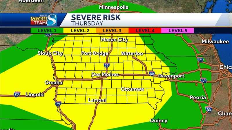 What to know about potential severe weather in Iowa Thursday