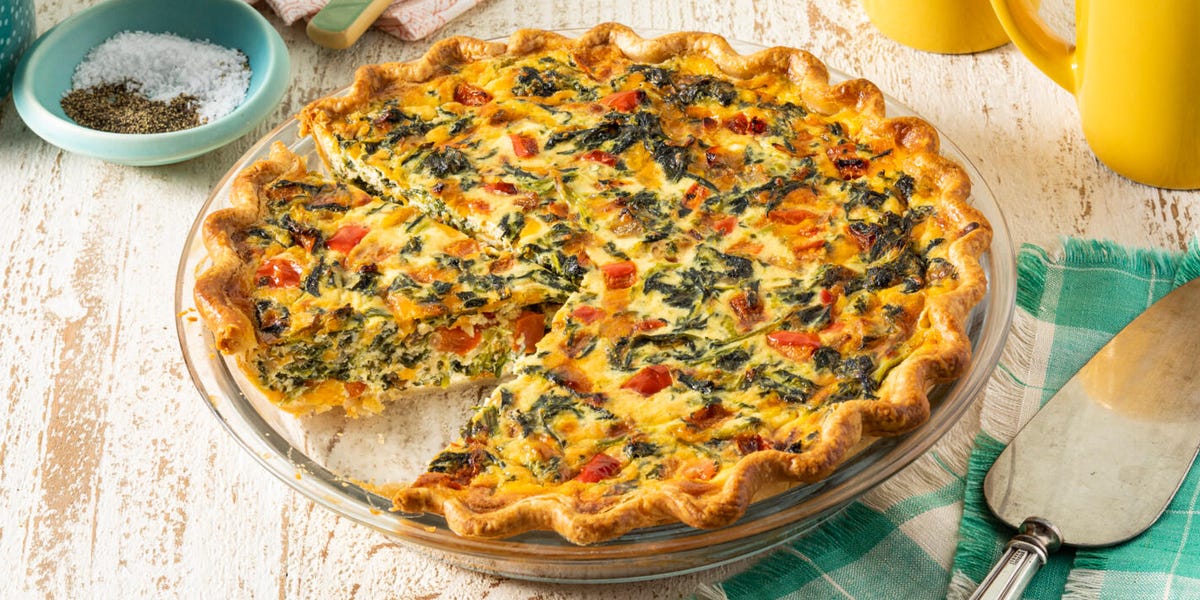 Pop this easy spinach quiche in the oven for brunch