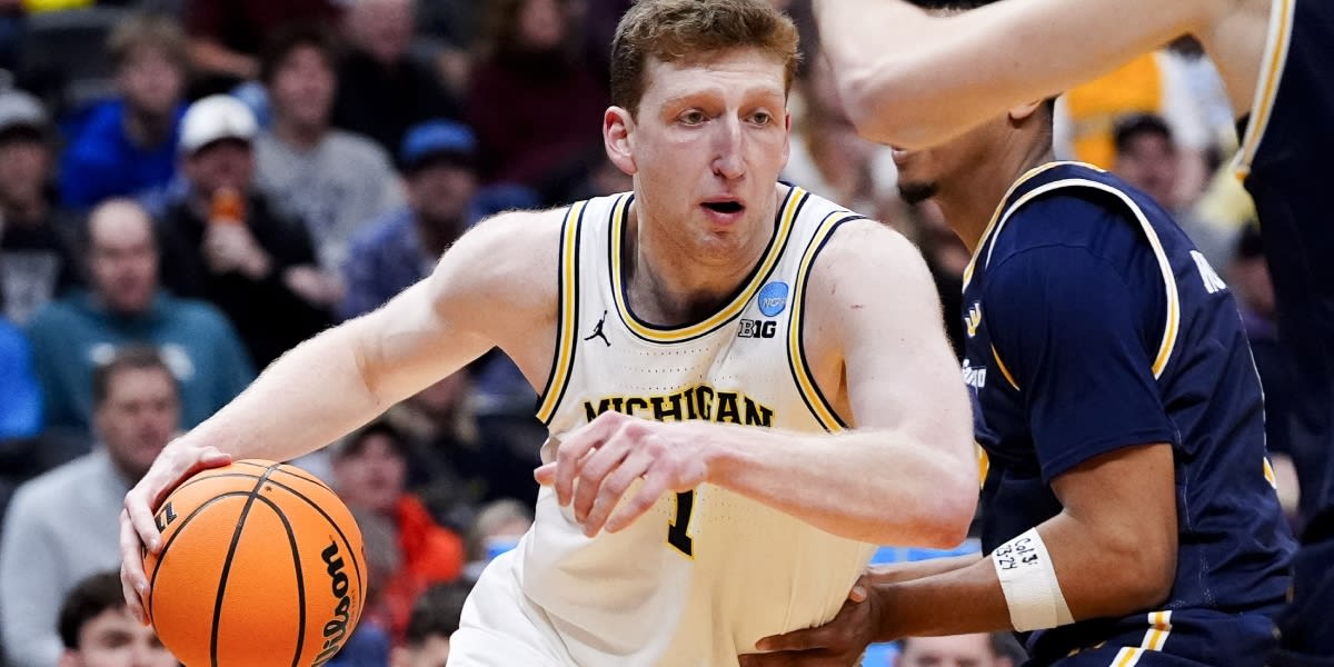 Michigan center Danny Wolf declares for 2025 NBA Draft