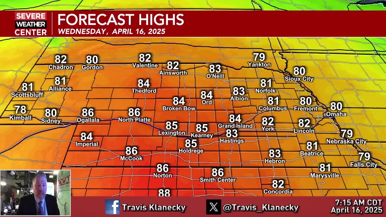 Warm weather expected today. Then some low-end chances for severe ...