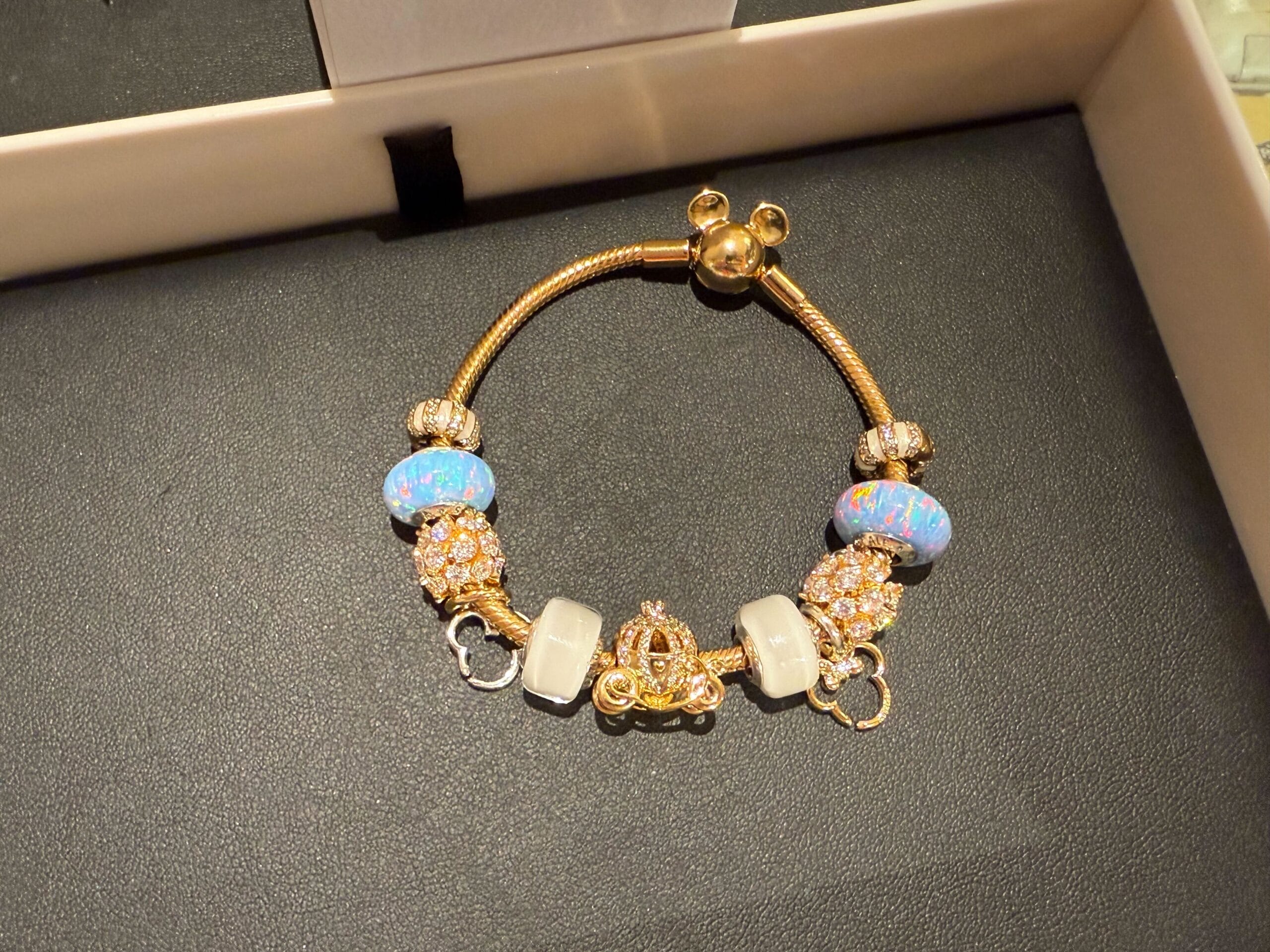 New Gold-Plated Cinderella's Carriage Pandora Charm Available at Walt ...