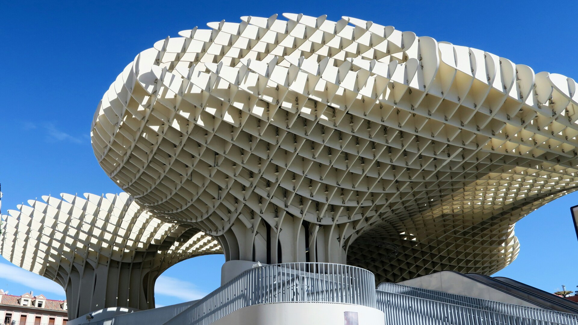In Seville, this wooden ‘mushroom’ structure designed by German ...