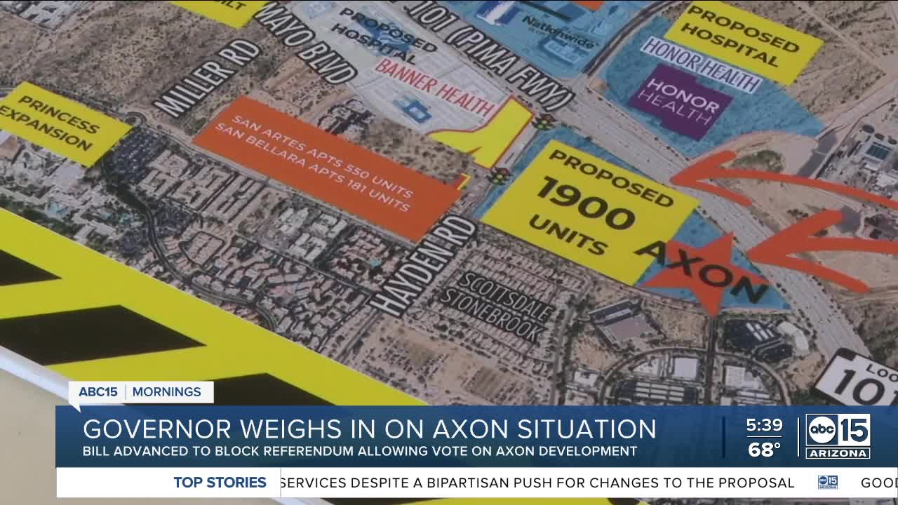 Axon HQ bill passes legislature, heads to governor's desk