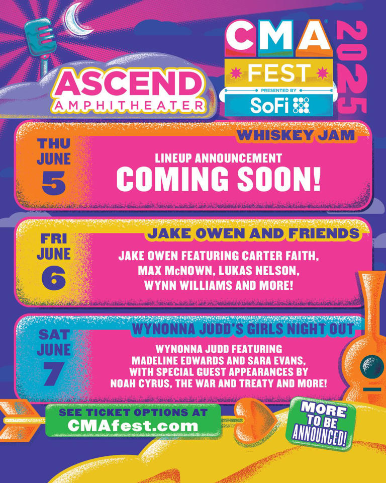 2025 CMA Fest performer lineups revealed