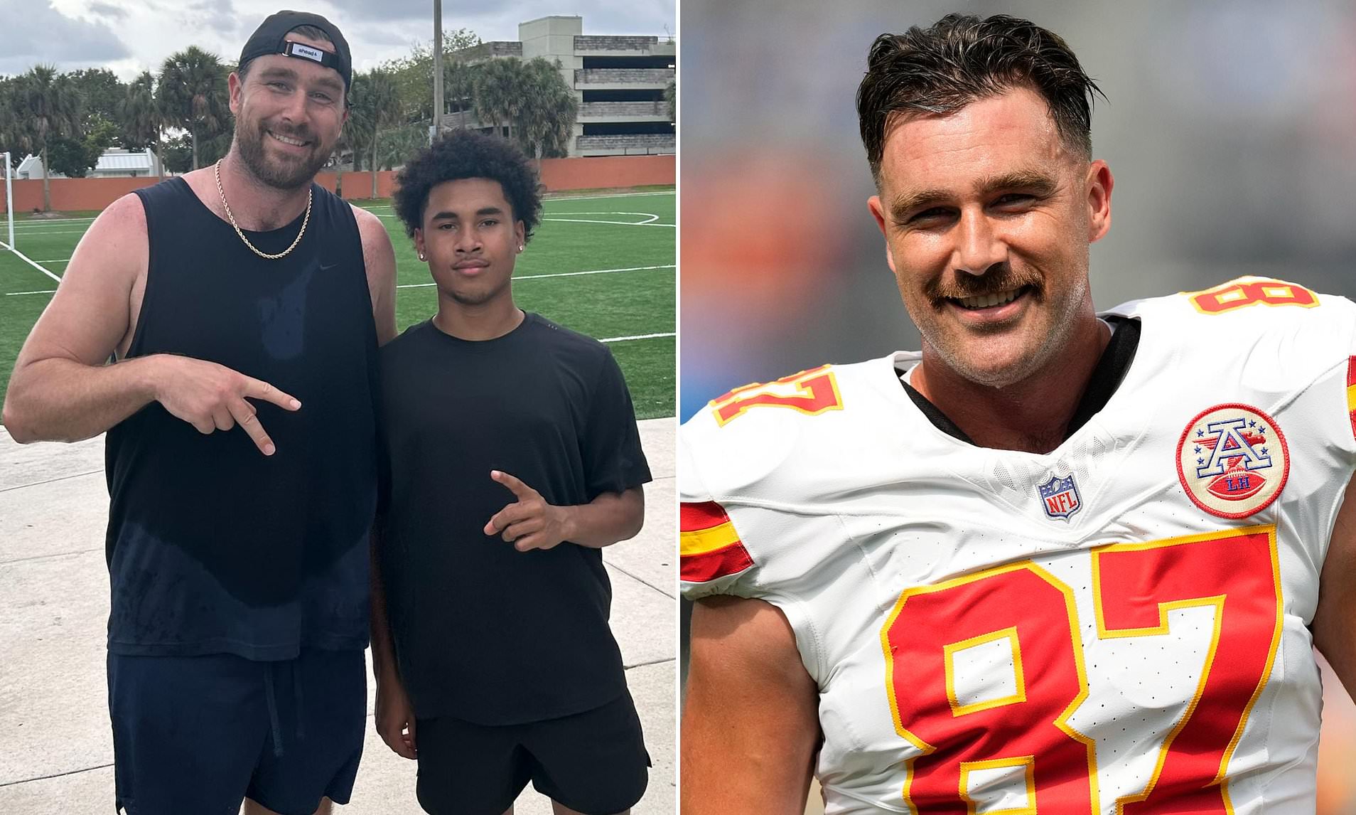 High-school football star reveals key advice Travis Kelce gave him ...