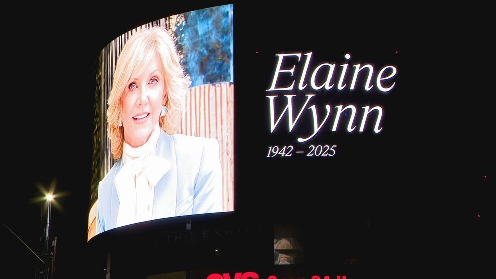 Las Vegas Strip dims lights to honor Elaine Wynn's legacy