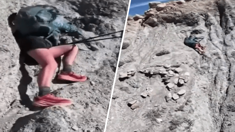 Watch: Stranded hiker rescued from ‘precarious' spot on Pacific Crest ...