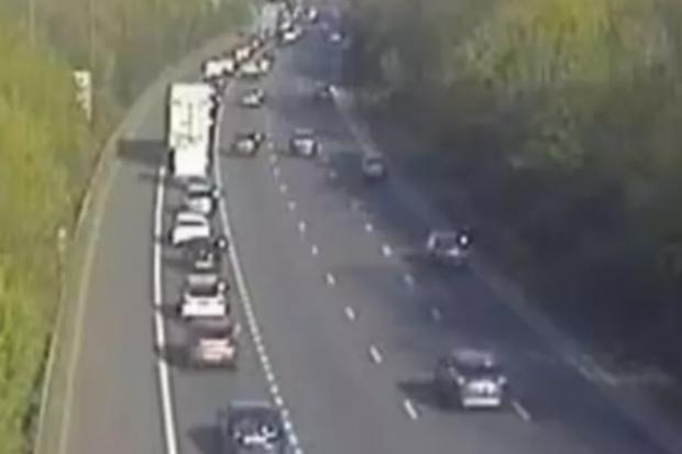 Woman taken to hospital after 'serious' two-car crash on M2 in Kent