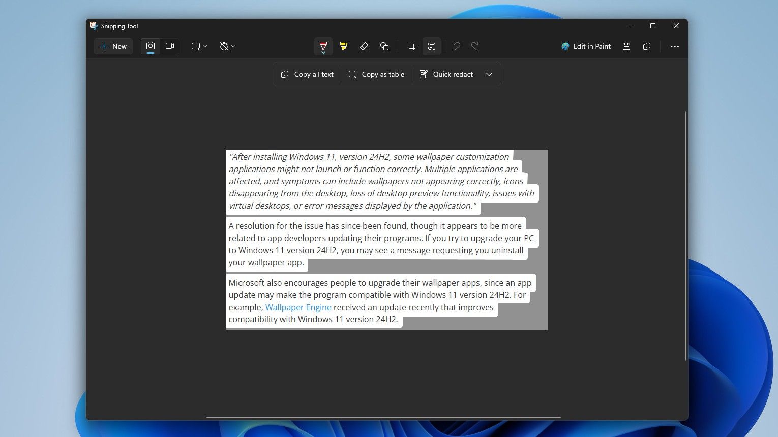Using 'one of Windows 11's few truly useful AI features' is about to get easier