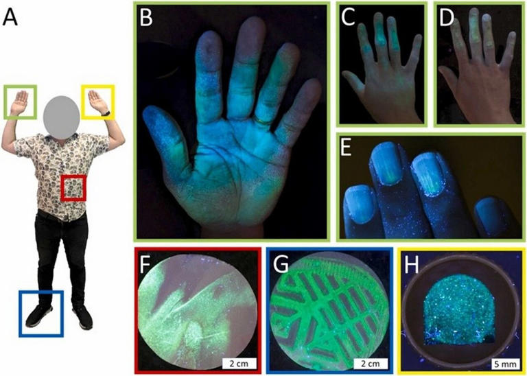 Glowing gunshot residue: New method illuminates crime scene clues