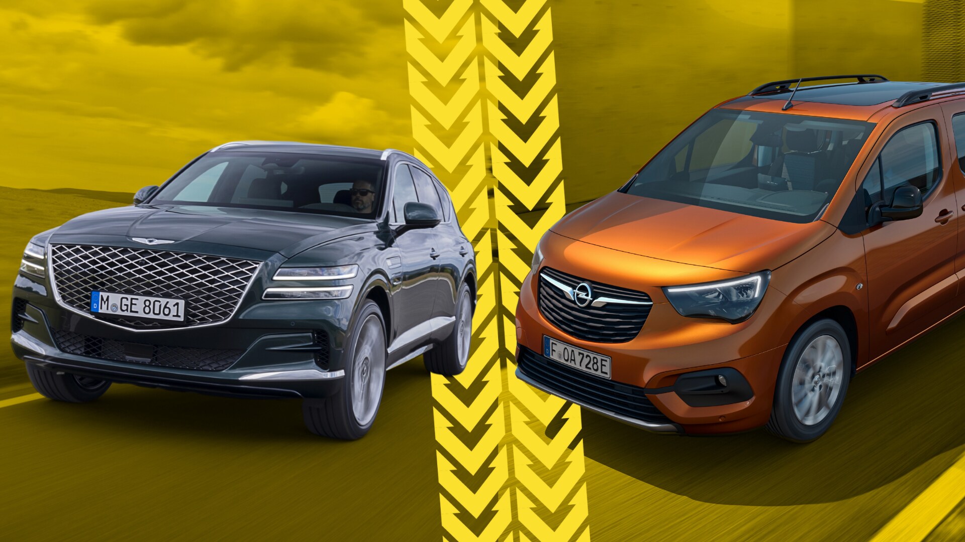 Genesis GV80 vs Opel Combo-e Life, SUV de lujo vs Furgoneta familiar ...