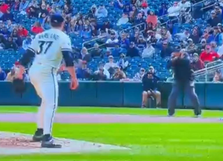 Umpire Hunter Wendelstedt leaves Mets-Twins game after getting drilled in head by foul ball in ...