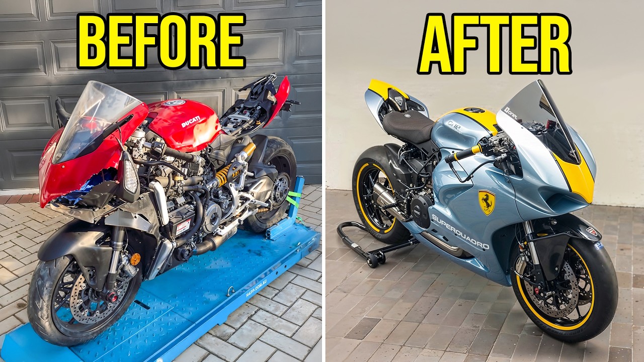 Rebuilding a Crash Damaged Ducati V2 Panigale - Full Build