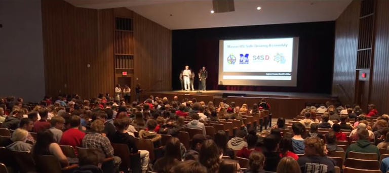 Mason High School student-led group educates peers on driving safety