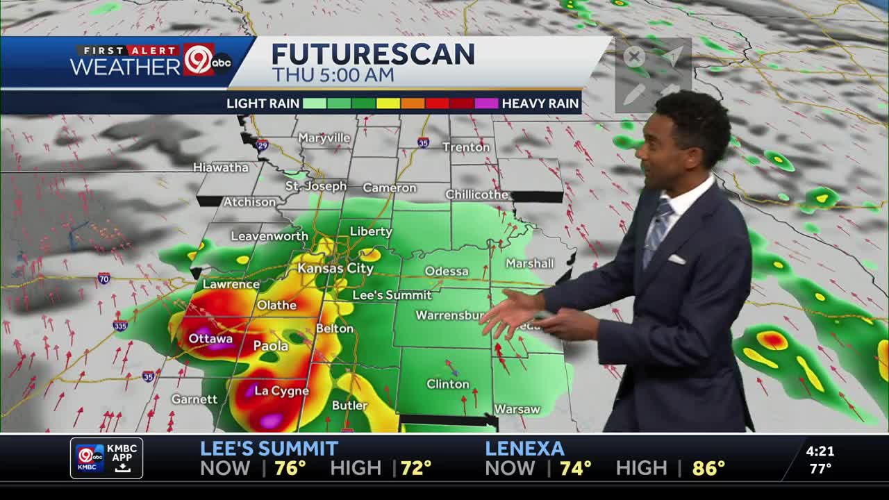 Rounds of storms expected through Easter weekend in Kansas City